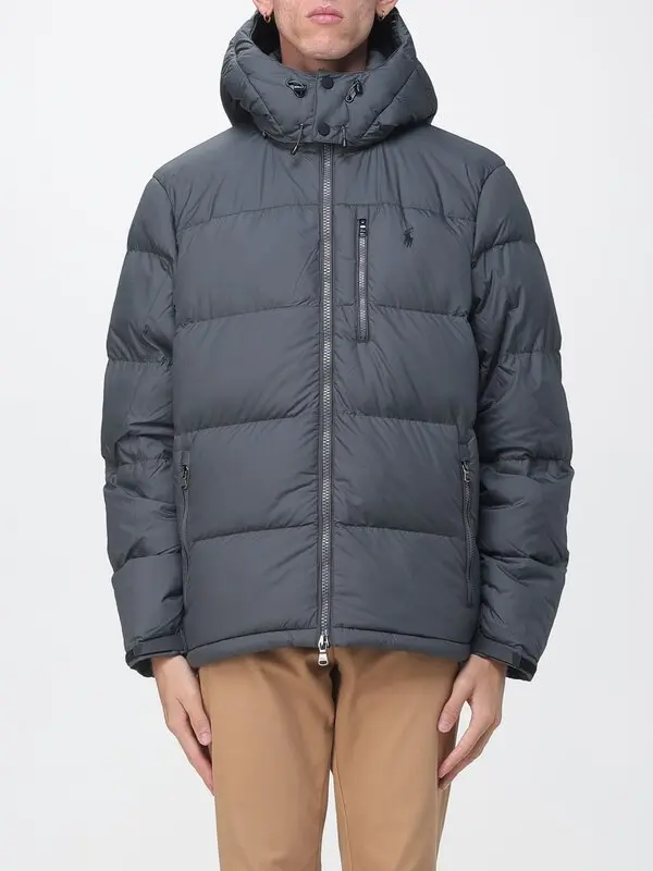 Polo Ralph Lauren Quilted Nylon Hooded Down Jacket - Grey