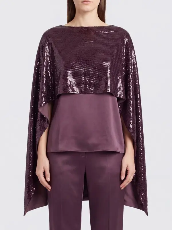 Alberta Ferretti Asymmetric Cropped Evening Top With Tie Fastening - Brown