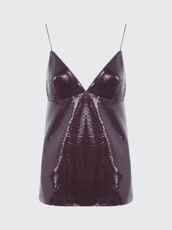 Alberta Ferretti Embellished Camisole - Brown