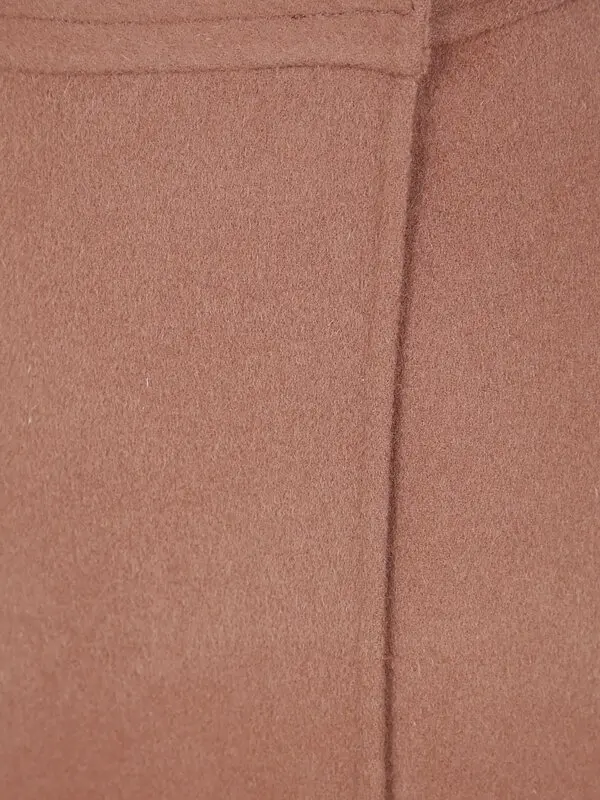 SEMICOUTURE High-waisted Wool Wrap Miniskirt - Red