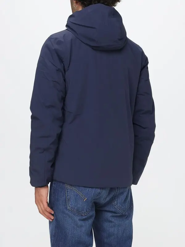 K-WAY Reversible Hooded Windbreaker In Recycled Nylon - Blue