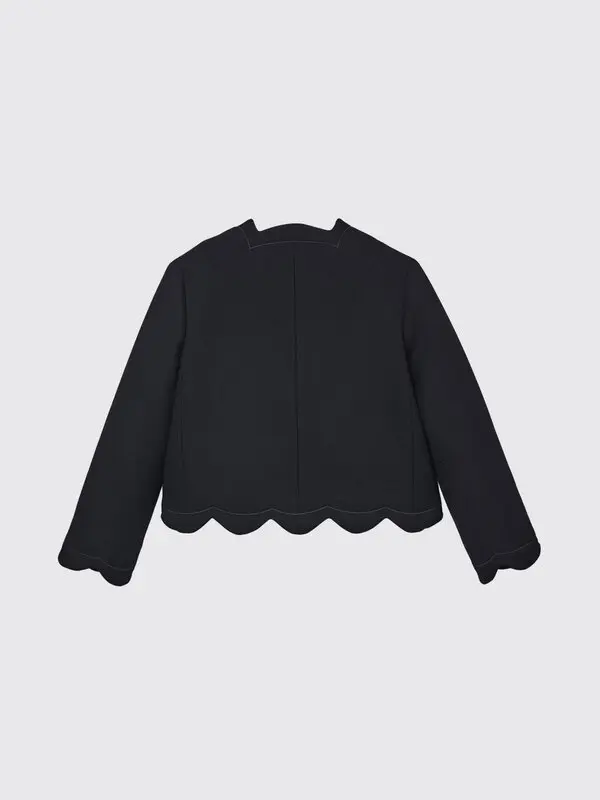 Marc Jacobs Cropped Single-breasted Jacket In Wool Blend With Flap Pockets