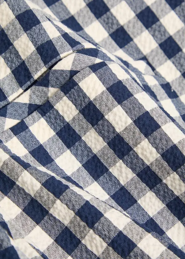 Veronica Beard Haina Gingham Seersucker Shorts