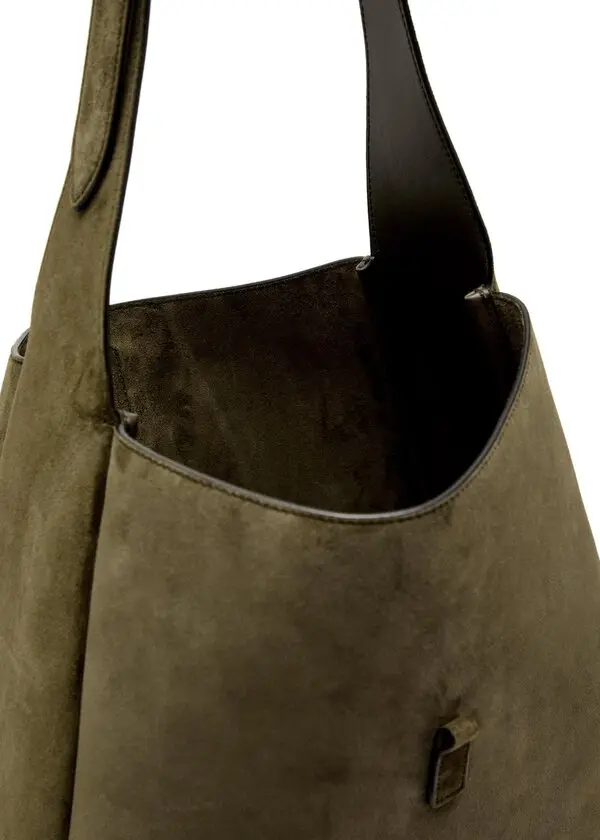Saint Laurent Le 5 À 7 Large Suede Shoulder Bag