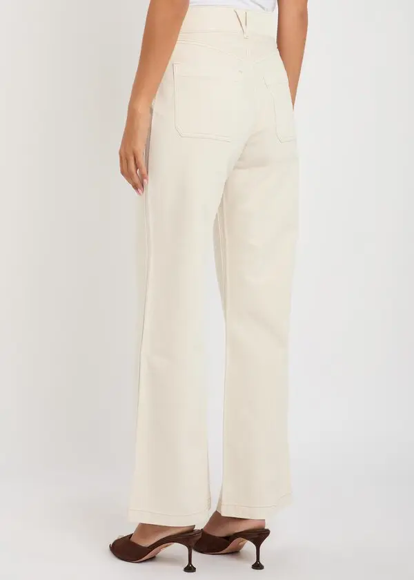 Veronica Beard Taylor Wide-leg Jeans