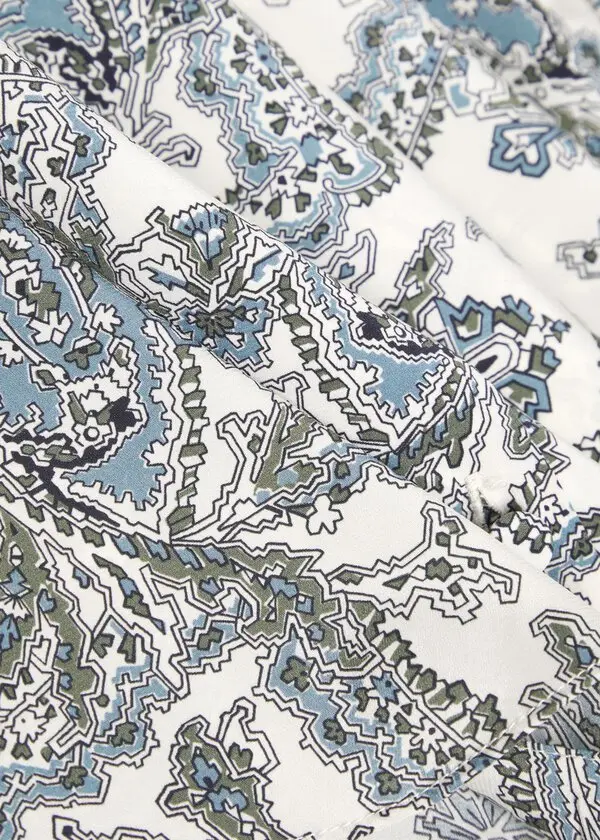 Veronica Beard Farah Printed Silk-blend Blouse