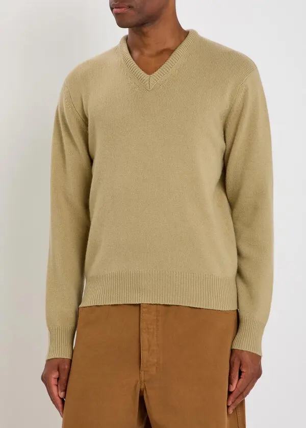 LEMAIRE V-neck Cashmere Jumper