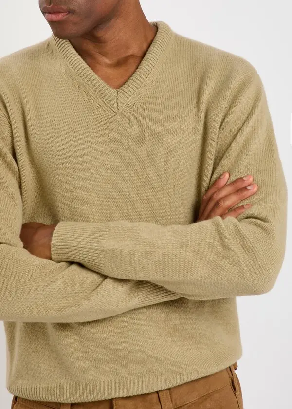 LEMAIRE V-neck Cashmere Jumper