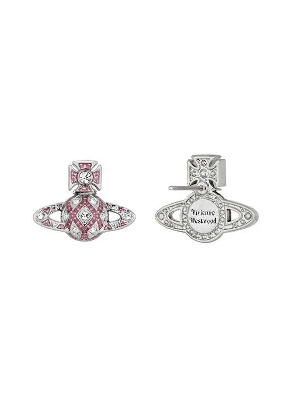 VIVIENNE WESTWOOD Rachelle Bas Relief Crystal-embellished Orb Stud Earrings