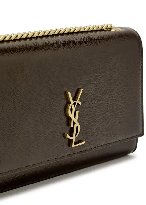 Saint Laurent Kate Small Pebbled Leather Shoulder Bag