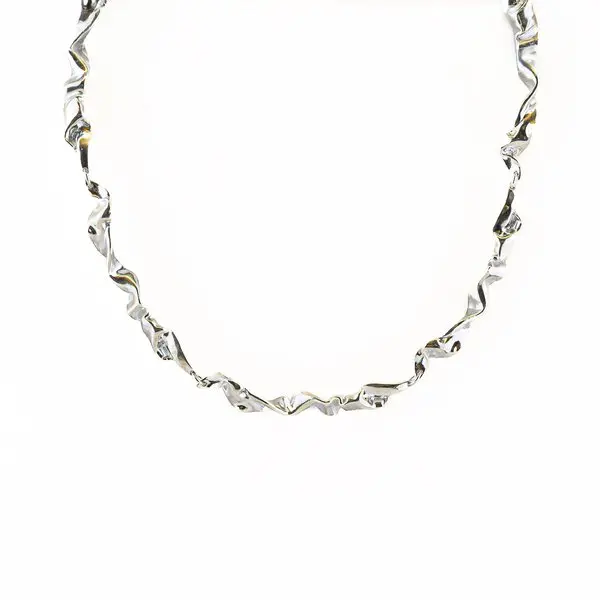 SARAHBIJOUX Draped Necklace - Silver