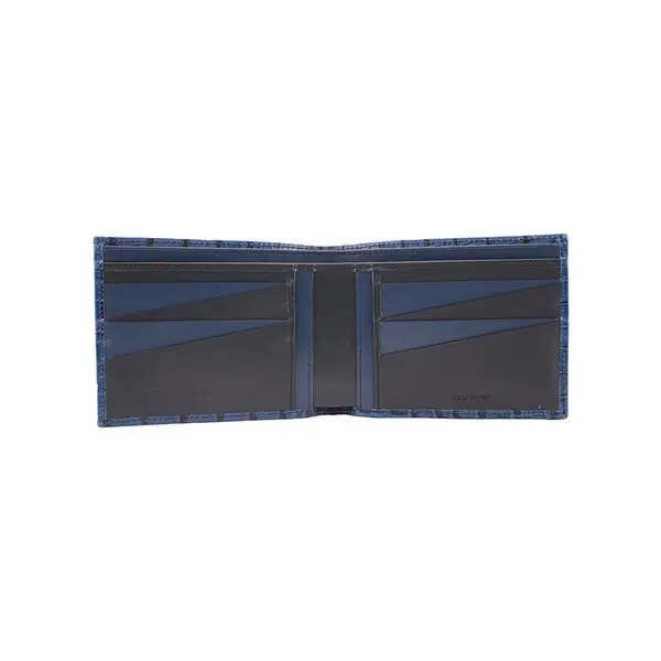 HESTER VAN EEGHEN Black / Blue Double Credit Croco Blue