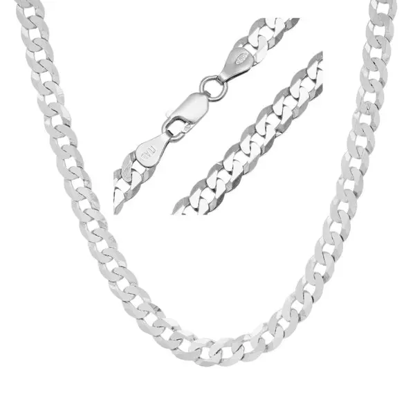 KYLIE HARPER Thick/heavy 5.75mm Italian Sterling Miami Cuban Curb Chain Necklace 22"-30 - Silver