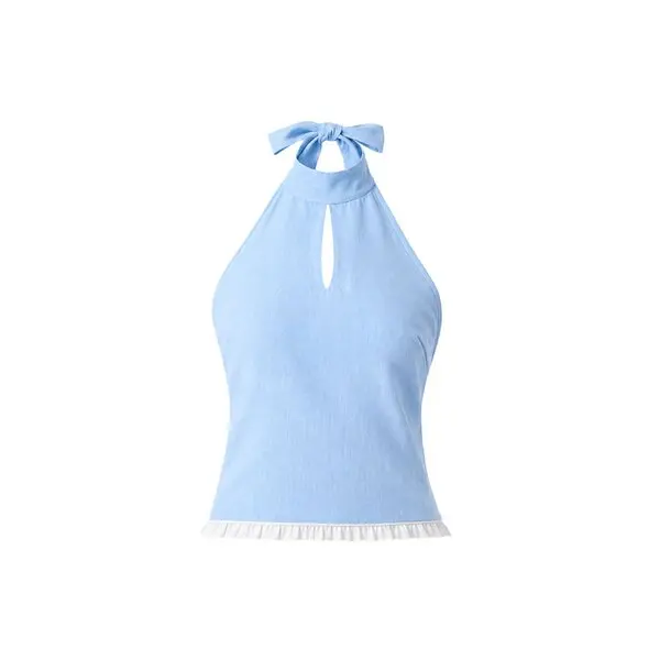 IMAURA Halter Neck Top With Keyhole Detail