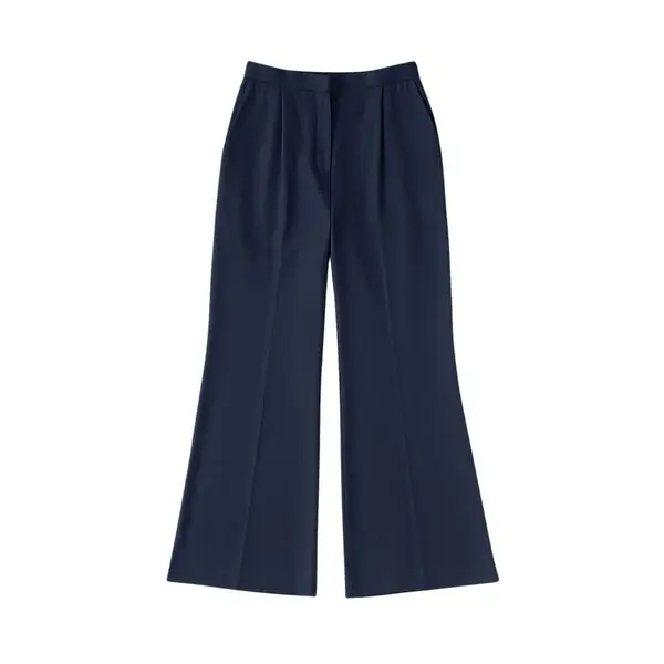 YORSTRULY Cashmere And Cotton Blend Wide Leg Trousers
