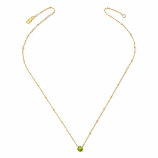 HEATHER HAWKINS Gold-filled Satellite Necklace With Peridot - Green