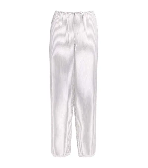 SKIMS Woven Shine Stripe Pyjama Bottoms