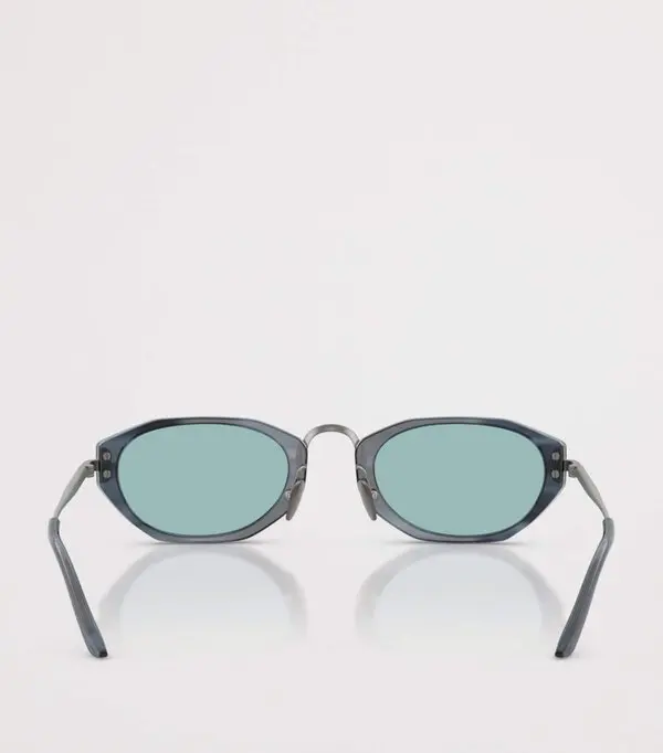 Giorgio Armani Irregular Oval Sunglasses