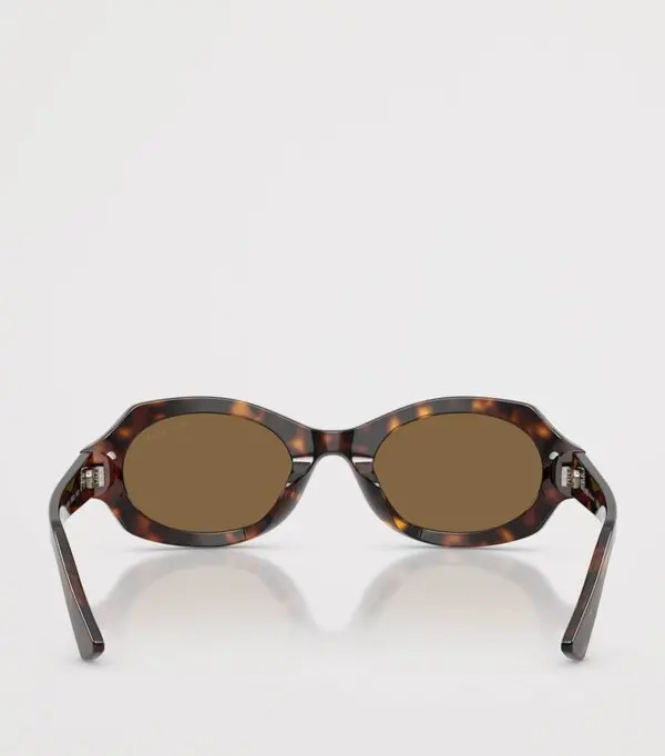 Giorgio Armani Tortoiseshell Oval Sunglasses