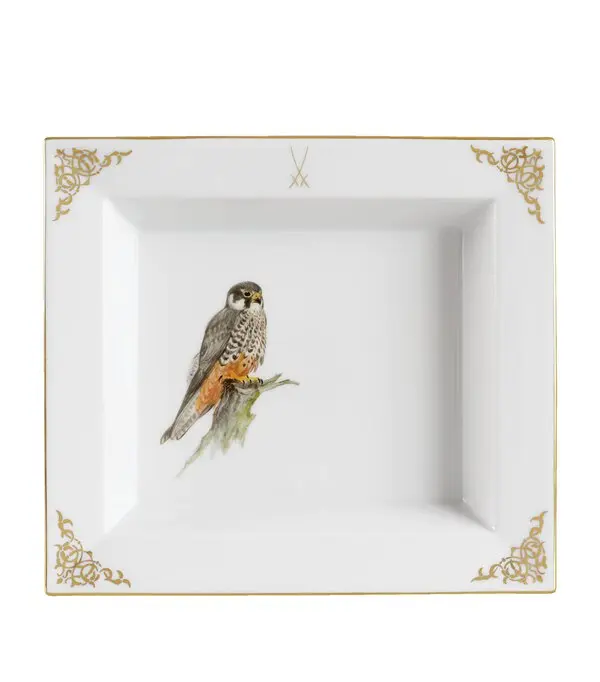MEISSEN Porcelain Falcon Vide-poche - White