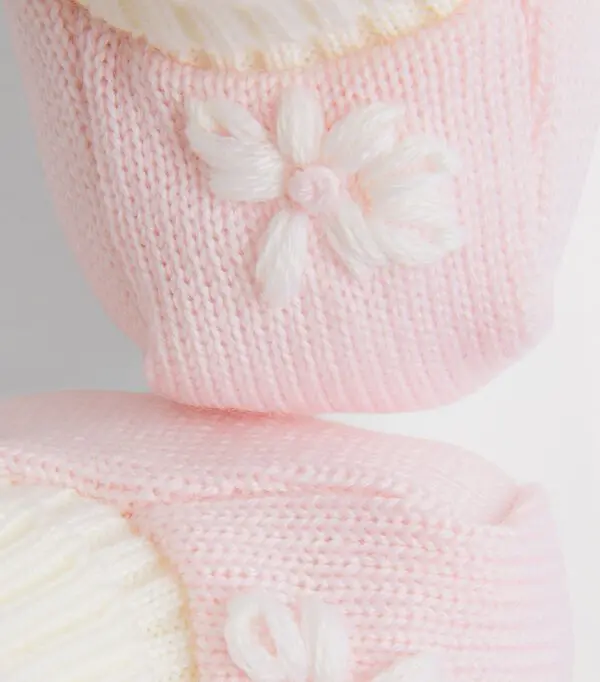 BIMBALO Wool Flower Booties