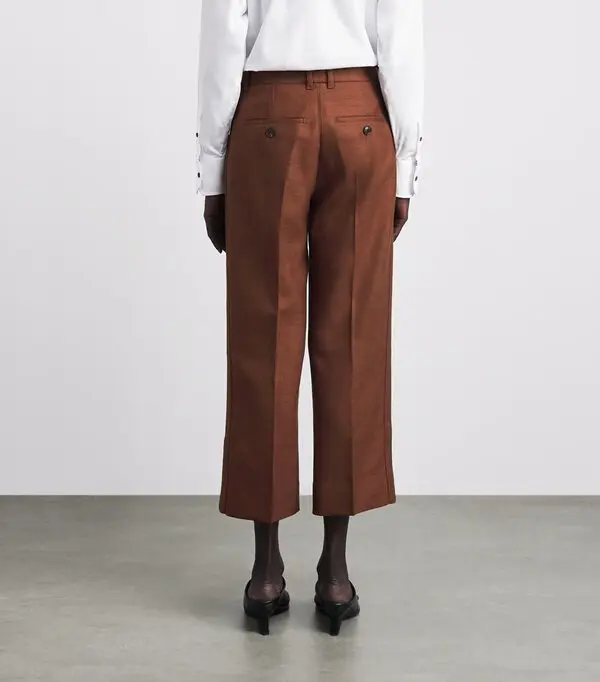 ME+EM Wool-blend Cropped Trousers
