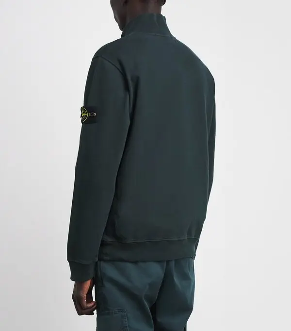 Stone Island Organic Cotton Half-zip Sweatshirt
