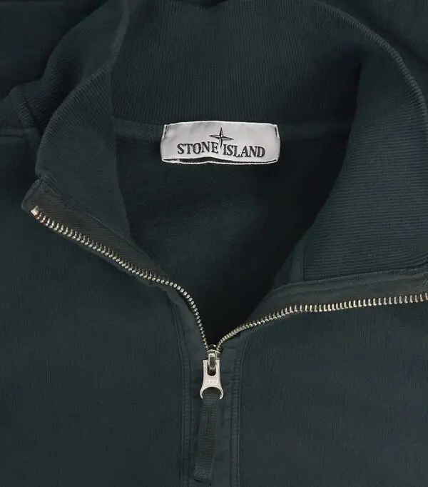 Stone Island Organic Cotton Half-zip Sweatshirt