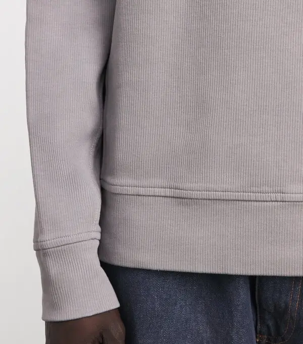 Stone Island Cotton Rib-knit Crewneck Sweatshirt
