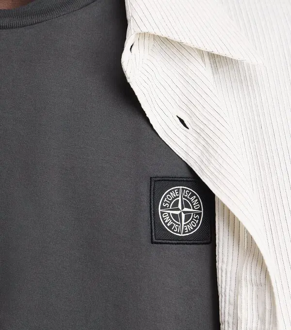 Stone Island Cotton Compass Logo T-shirt