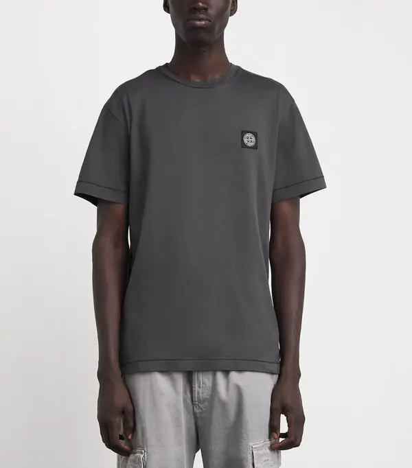 Stone Island Cotton Compass Logo T-shirt