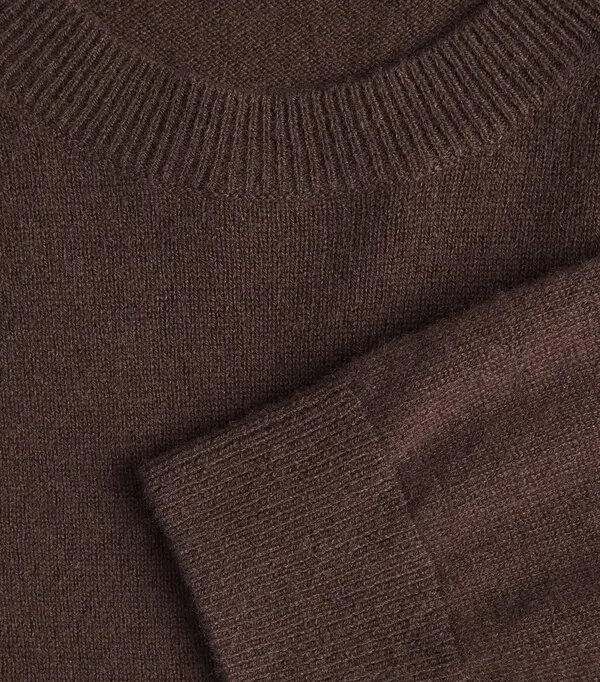 FRAME Cashmere Crewneck Sweater - Brown
