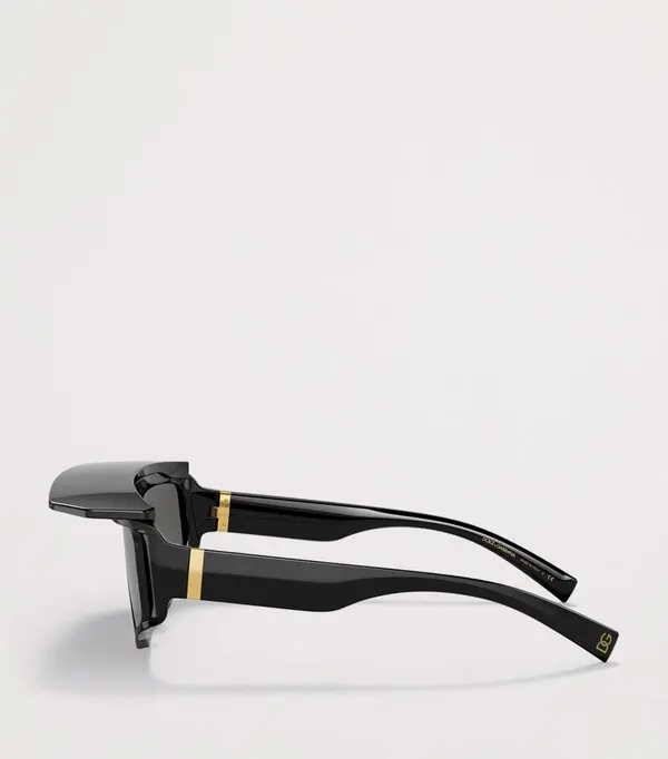 Dolce & Gabbana Nylon Rectangle Sunglasses