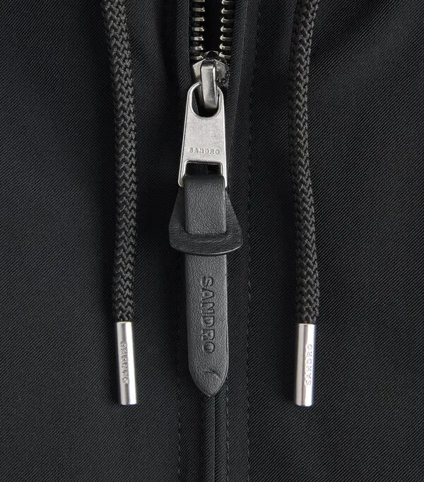 Sandro Padded Hooded Zip-up Jacket