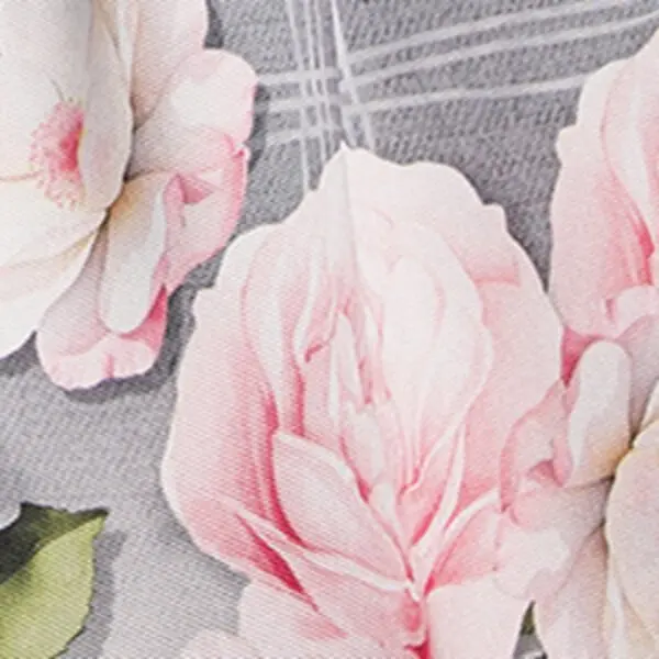 Monnalisa Rose Print Belted Mikado Dress