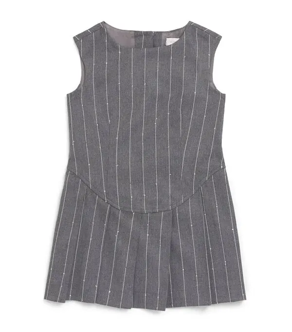 Monnalisa Pinstripe Levantina Dress