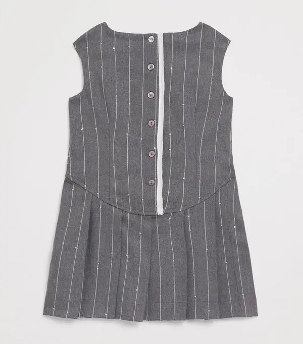 Monnalisa Pinstripe Levantina Dress