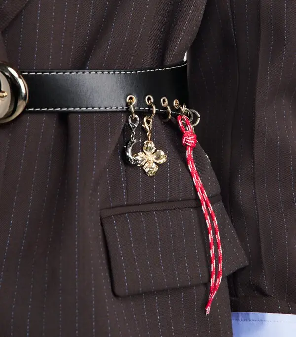 Claudie Pierlot Leather Charm-detail Belt