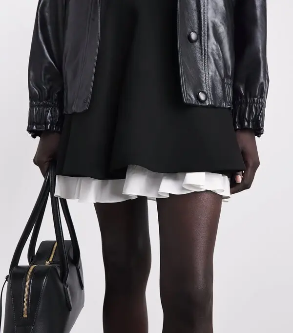 Sandro Crepe Layered Mini Dress