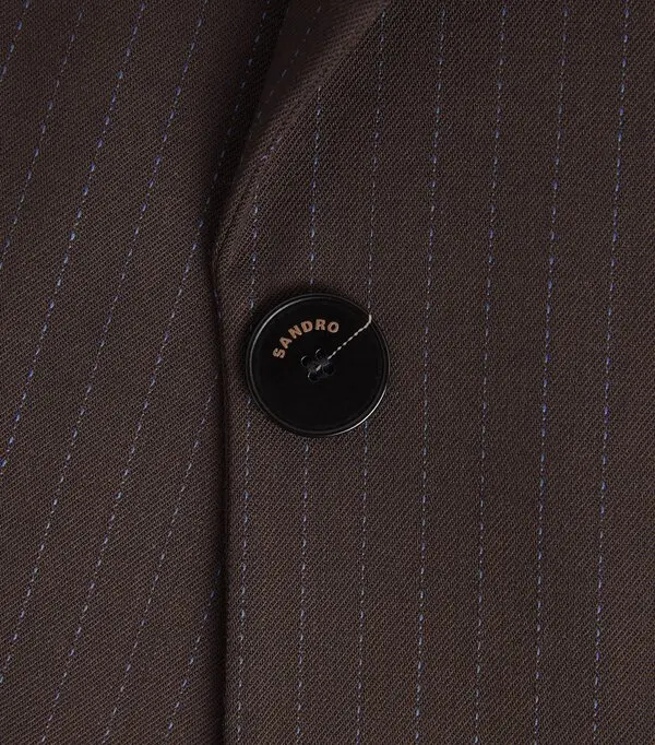 Sandro Striped Single-breasted Blazer