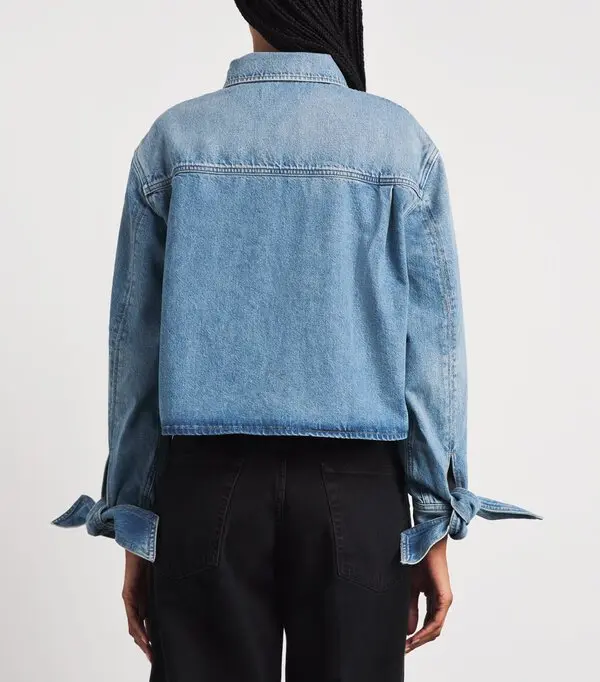 AGOLDE Hewitt Denim Shirt With Tie Detail