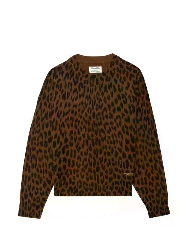Zadig&Voltaire Soulo Lc Leopard Print Crew Neck Sweater