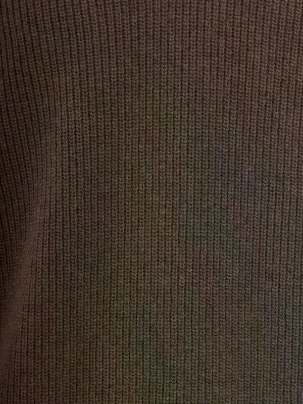 BALLANTYNE Wool Fisherman Ribbed Sweater
