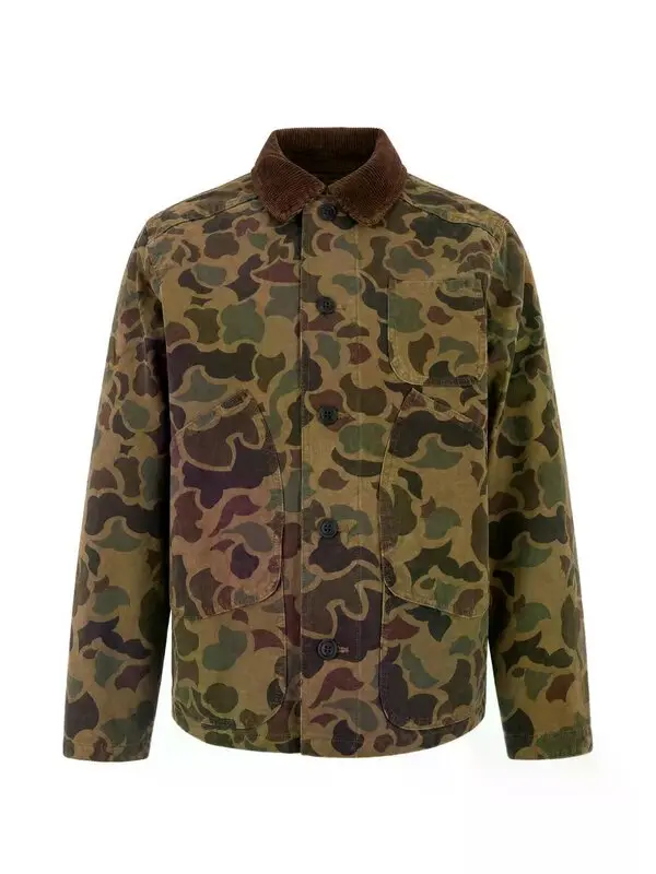 Filson Camouflage-print Corduroy-collar Jacket