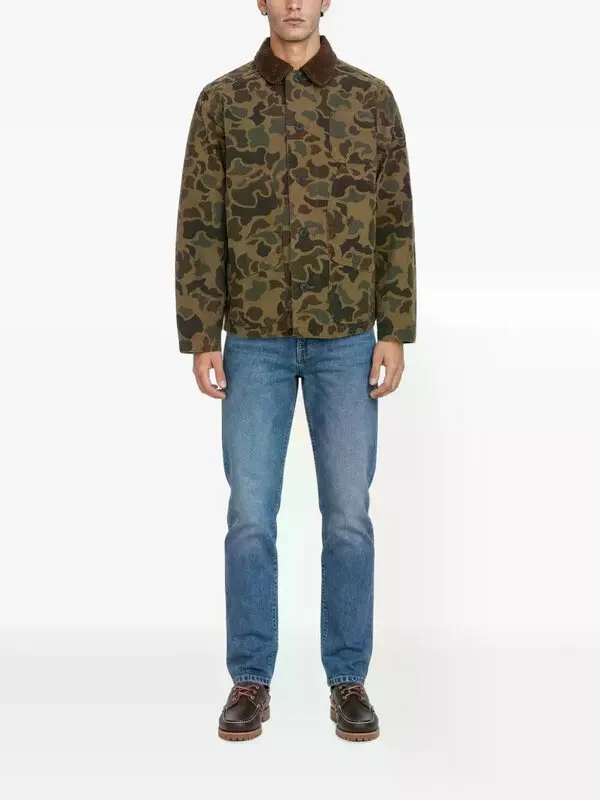 Filson Camouflage-print Corduroy-collar Jacket