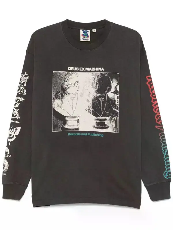 Deus Ex Machina Divine Spark Graphic Print Long Sleeve T-shirt