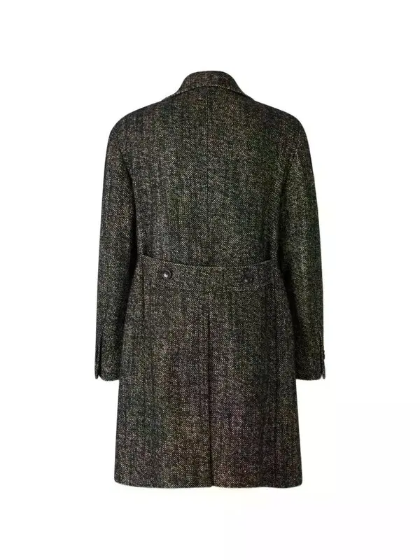 Tagliatore Double-breasted Herringbone Coat