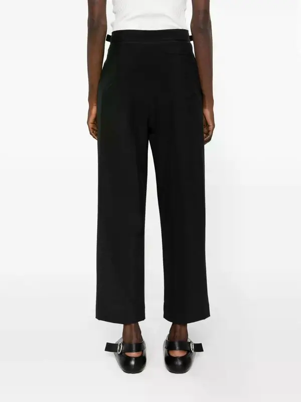Herno Buckle-detailed Straight Leg Trousers