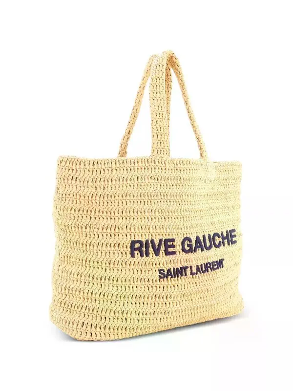 Saint Laurent Rive Gauche Supple Raffia Tote Bag
