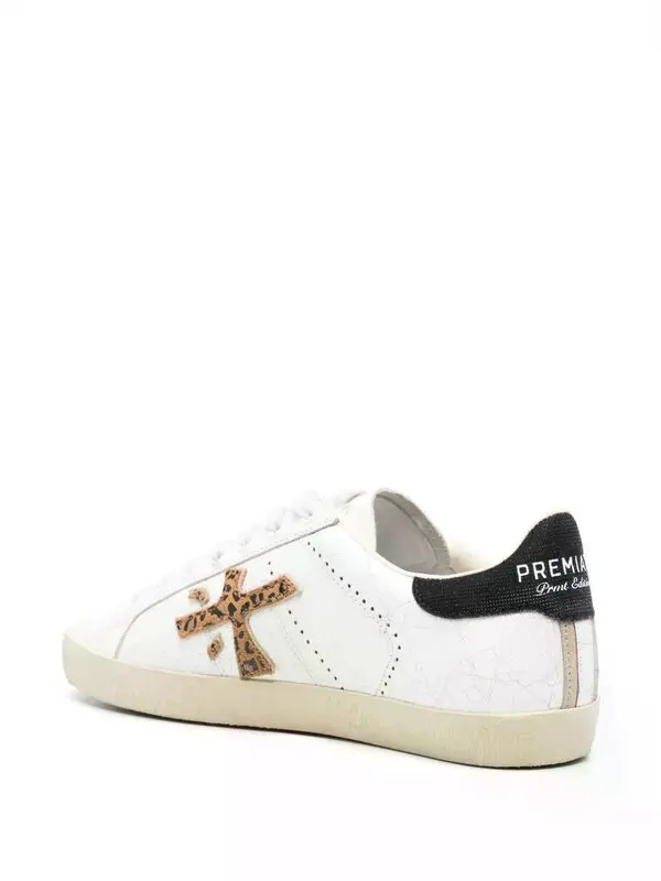 Premiata Stevend Crinkled Leather Sneakers